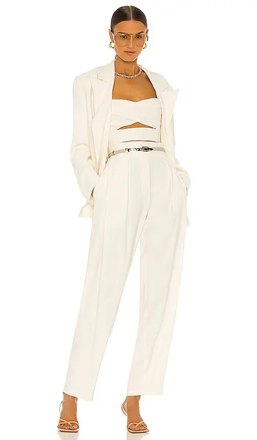 Sabina Musayev Steven Pants In White - Off White | Editorialist